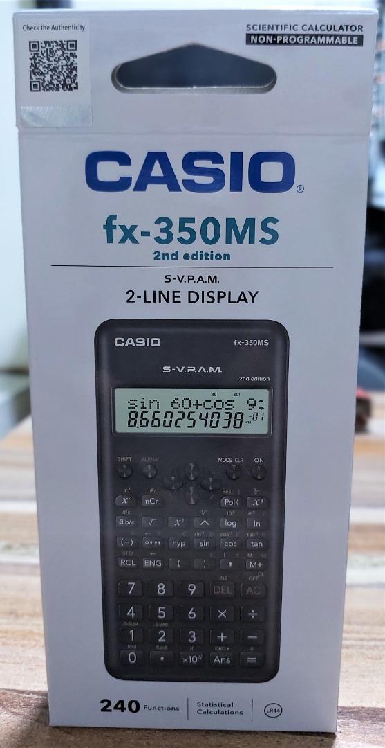 Scientific Calculator - Casio fx-350MS (2nd Edition), Computers & Tech ...