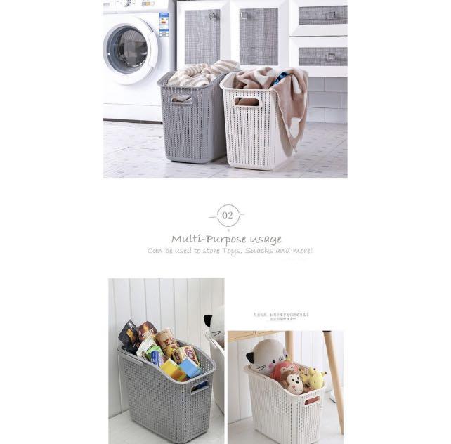 Stackable laundry basket, Furniture & Home Living, Home Improvement ...