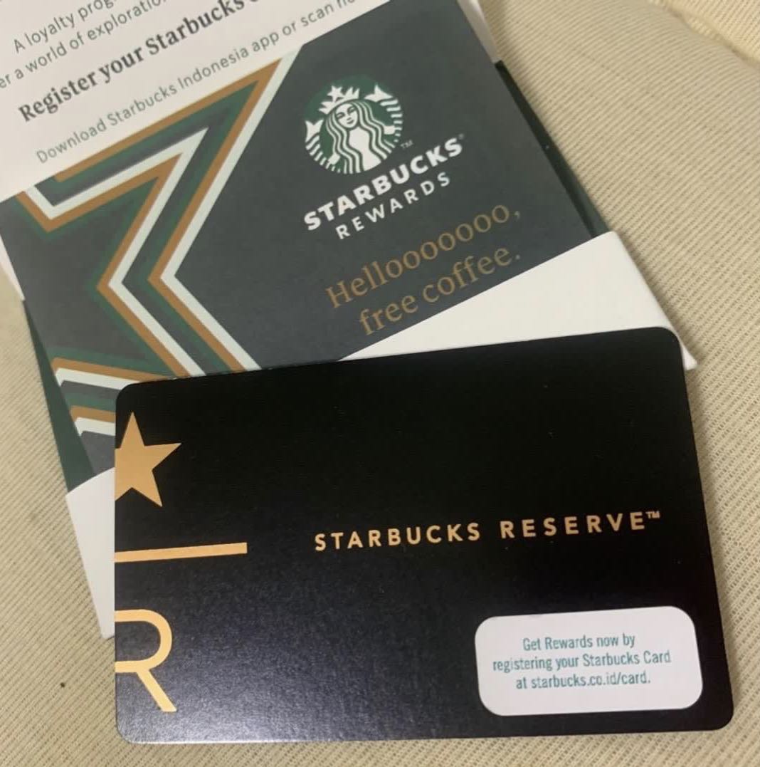 Starbucks Reserve Paper Card (Indonesia), Hobbies & Toys, Memorabilia ...