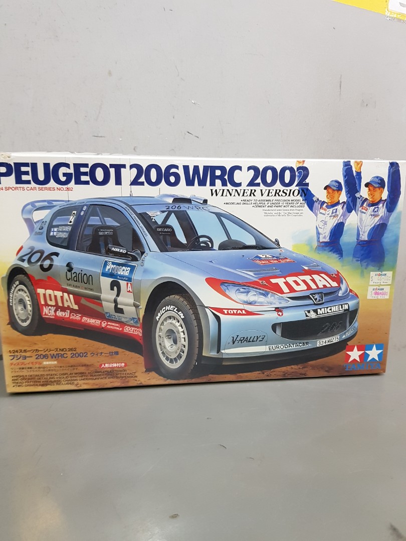 TAMIYA PEUGEOT 206 WRC 2002, Hobbies & Toys, Toys & Games on Carousell
