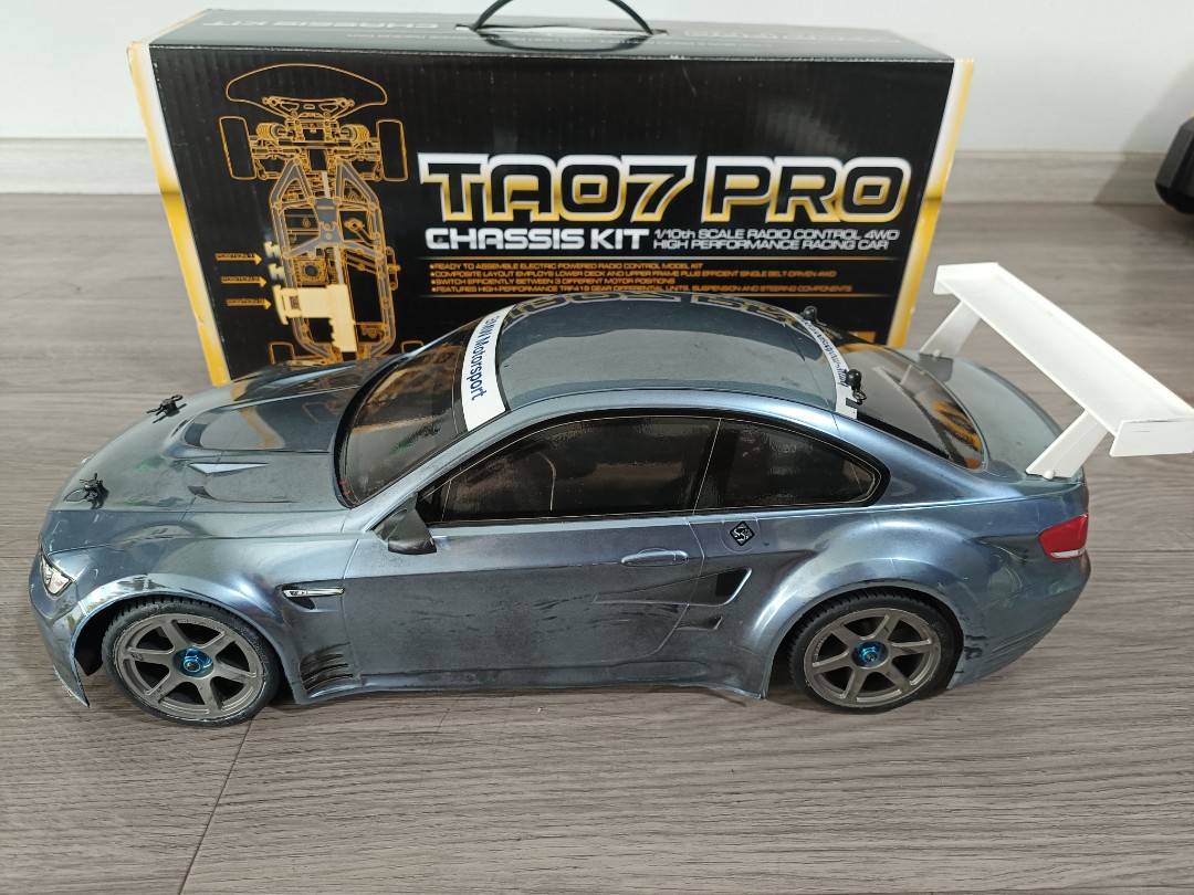 Tamiya rc 1/10 TA07 PRO with BMW M3 shell, Hobbies & Toys, Toys & Games on Carousell