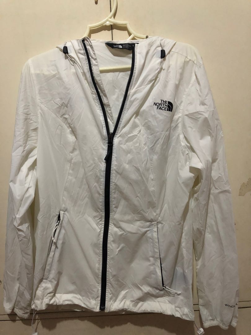 The North Face White Windbreaker, Women's Fashion, Coats, Jackets and ...