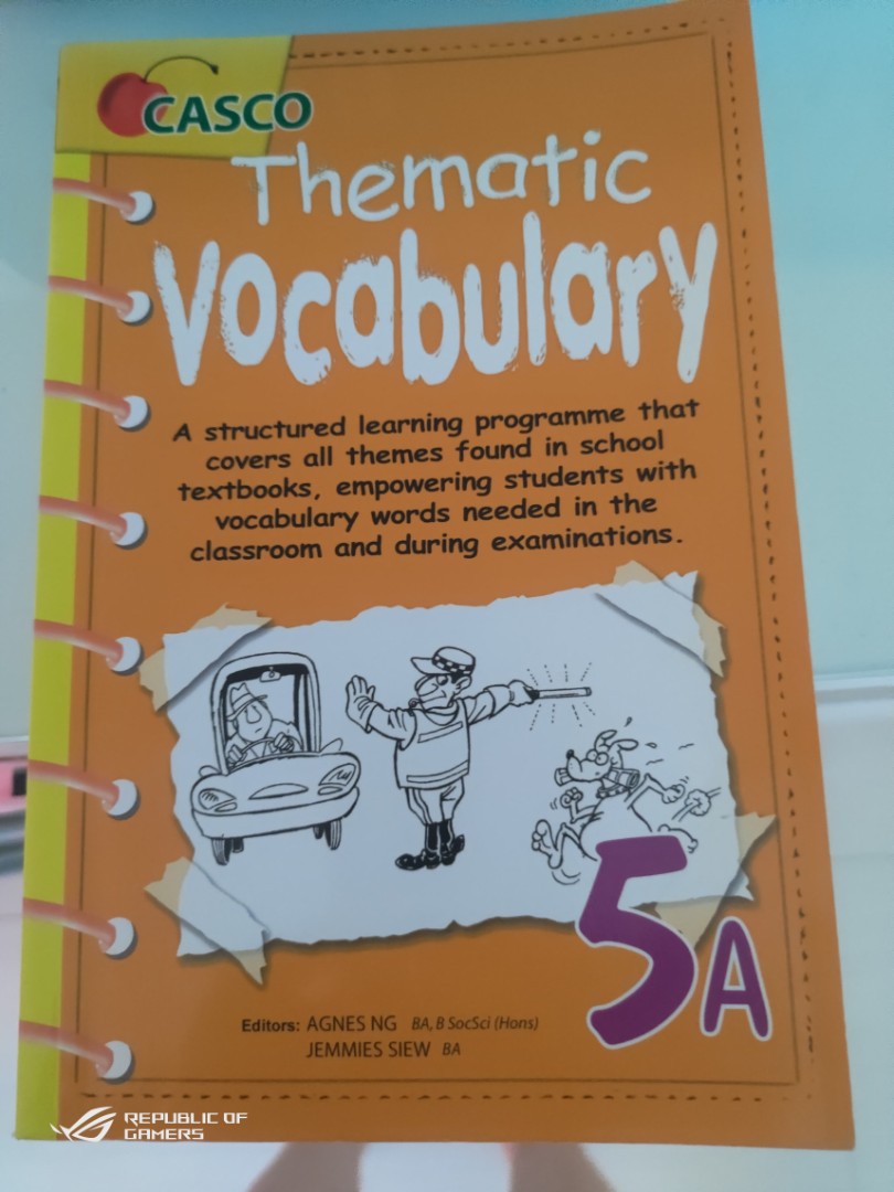 Thematic Vocabulary 5A, 興趣及遊戲, 書本 & 文具, 書本及雜誌 - 補充練習 - Carousell