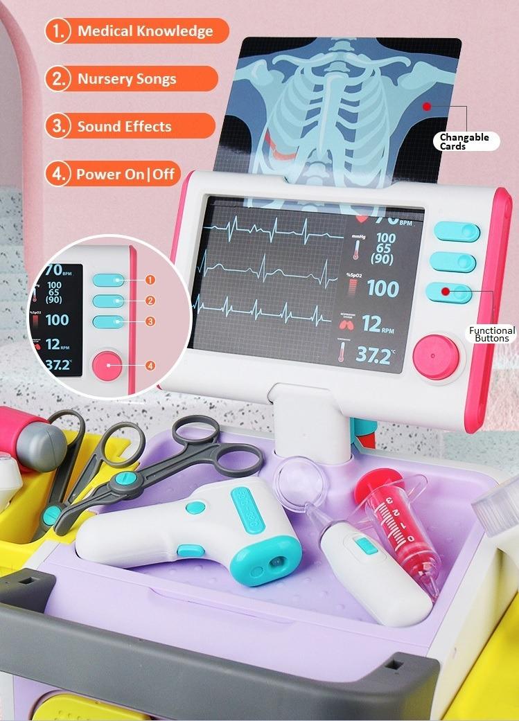[TOYZANIA] Little Doctor Medical Desk Toy Set Surgeon Hospital Clinic ...