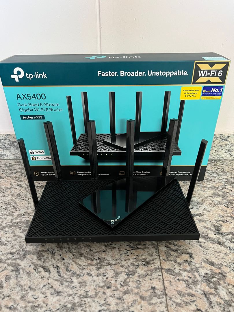 Tp link ax73 ax5400 wifi 6 router, Computers & Tech, Parts ...
