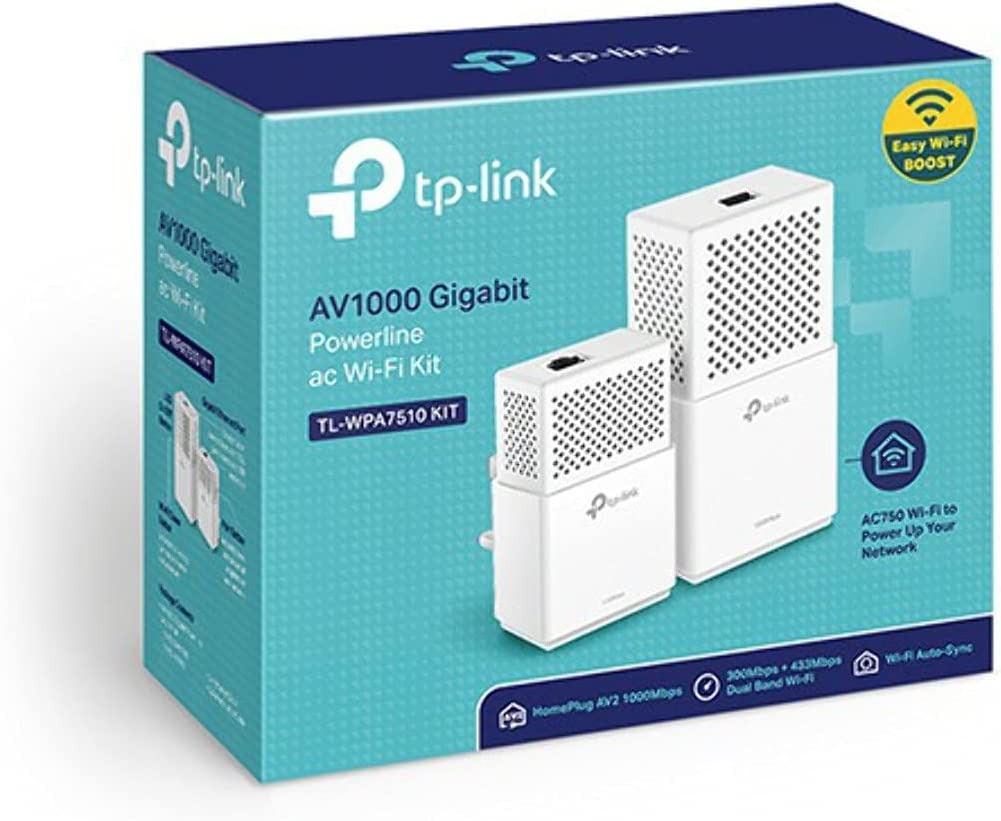 TP-Link AV1000 Powerline WiFi Extender (TL-WPA7510 KIT) - Powerline ...