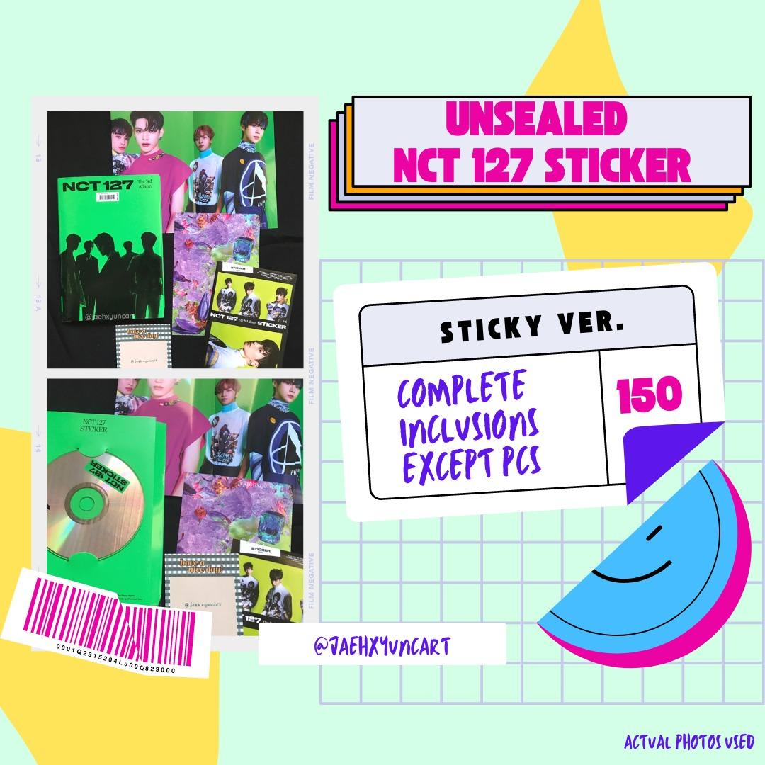 Unsealed NCT 127 Sticker Album (Sticky Ver) on Carousell