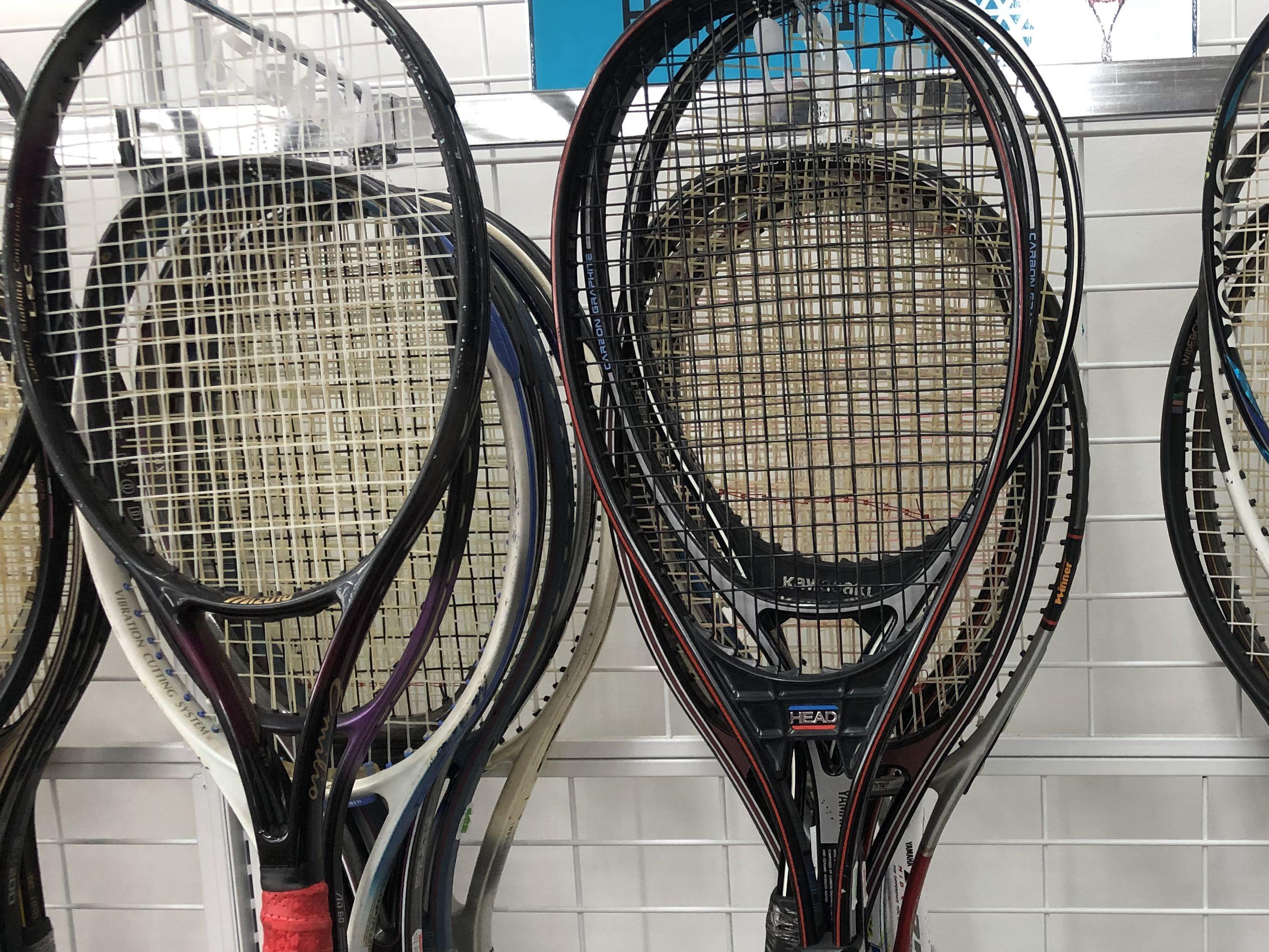 Used/ New Tennis Rackets Sports Vintage Wooden Graphite Carbon Tennis ...