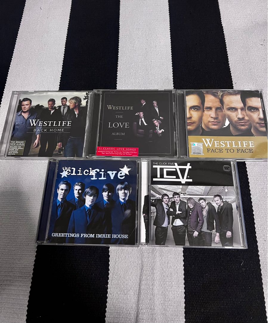 Westlife / The Click Five Original Album, Hobbies & Toys, Music & Media ...