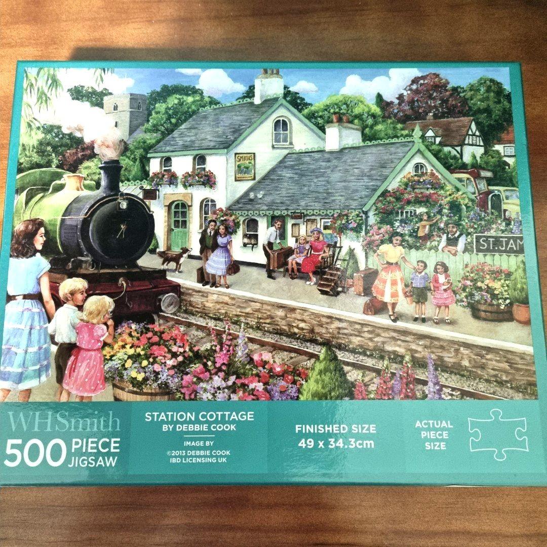 WHSmith 500 pc jigsaw puzzle - Station Cottage by Debbie Smith, Hobbies ...