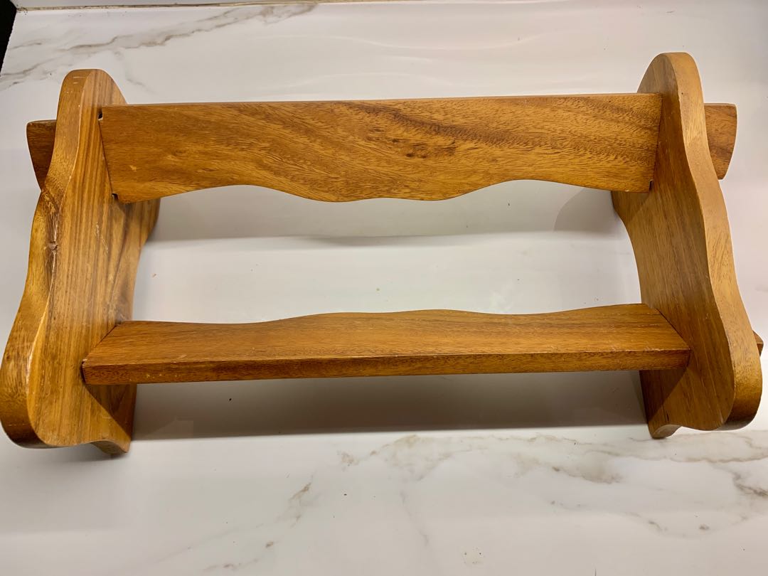 WOODEN TILTED SHELF | DESKTOP WOOD TILTED SHELF ORGANIZER | WOOD TILTED ...