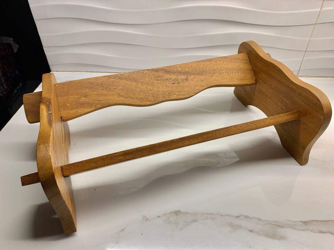 WOODEN TILTED SHELF | DESKTOP WOOD TILTED SHELF ORGANIZER | WOOD TILTED ...