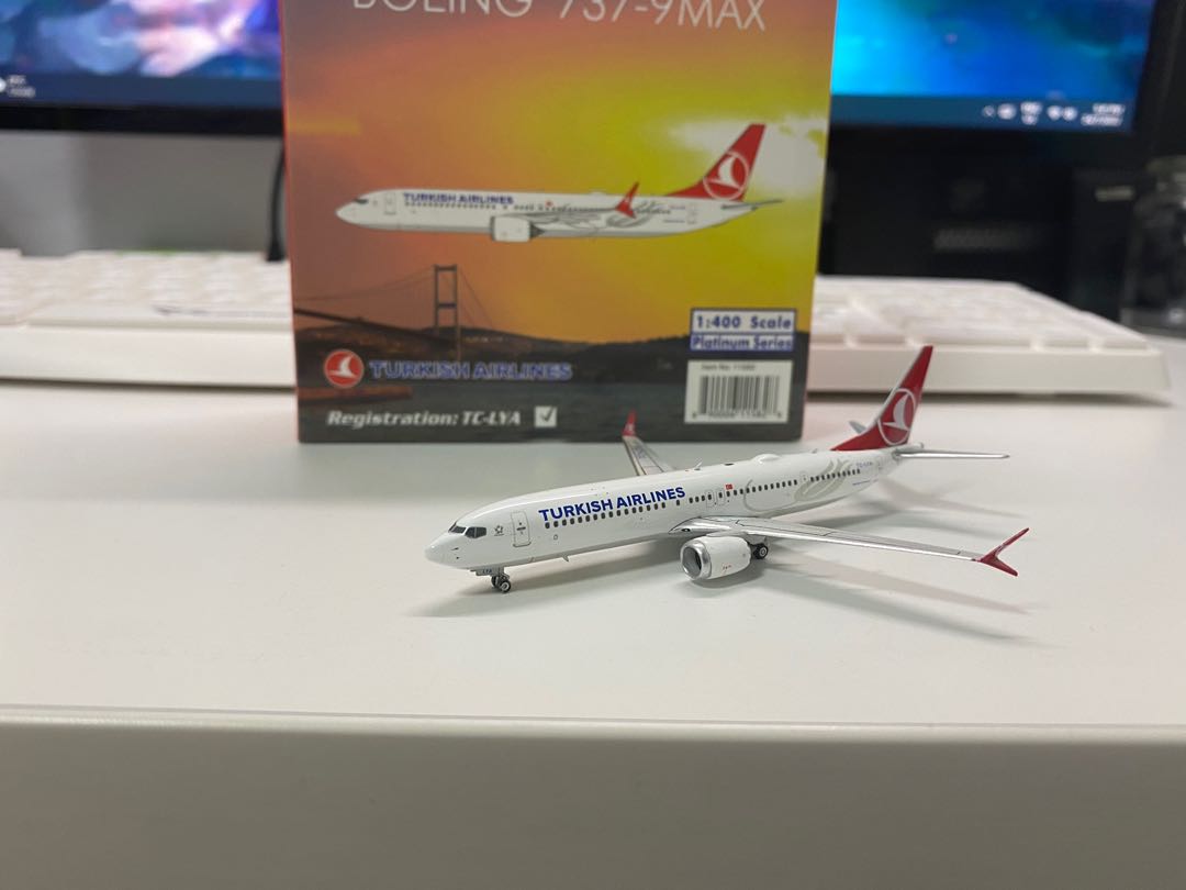 1:400 Phoenix Boeing 737 Max 9 Turkish Airlines TC-LYA, Hobbies & Toys ...