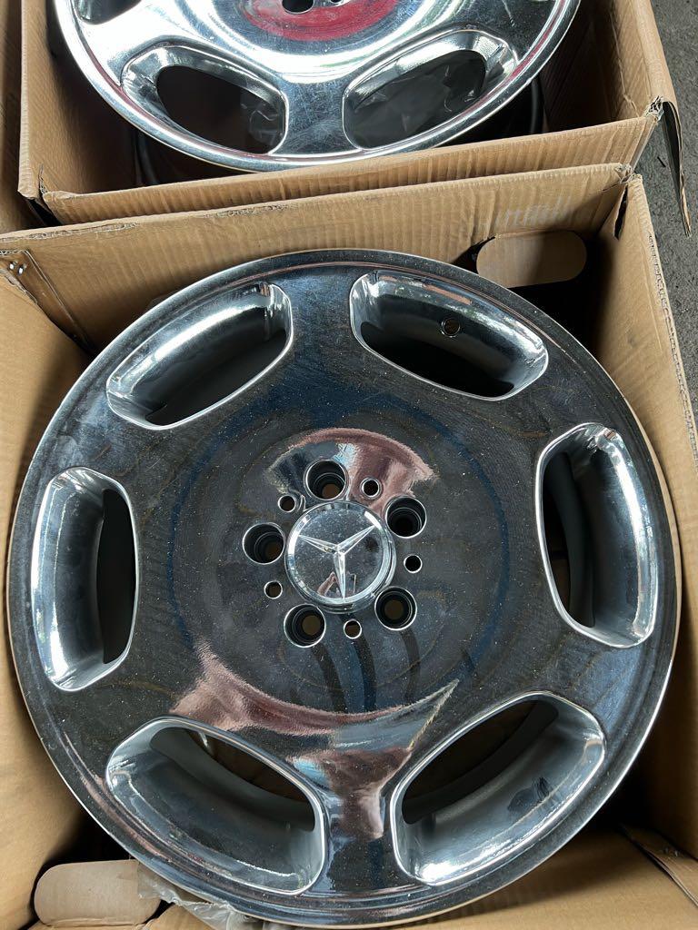 17” PTW Chrome mags for Benz 5Holes pcd 112 Used, Car Parts ...