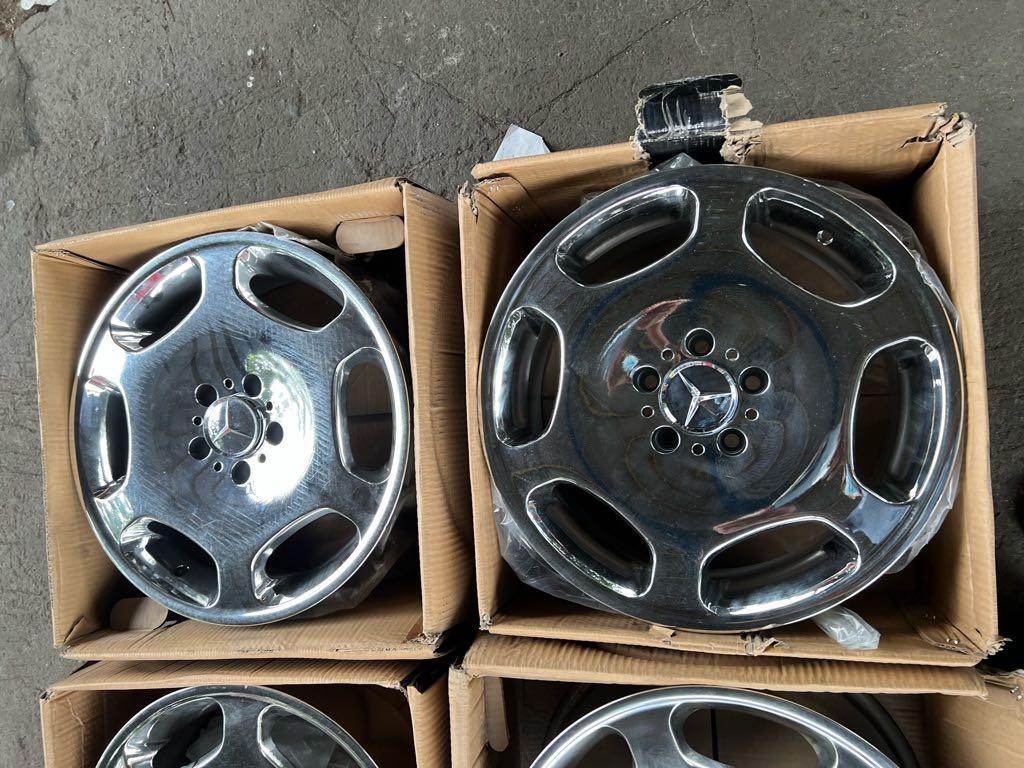 17” PTW Chrome mags for Benz 5Holes pcd 112 Used, Car Parts ...