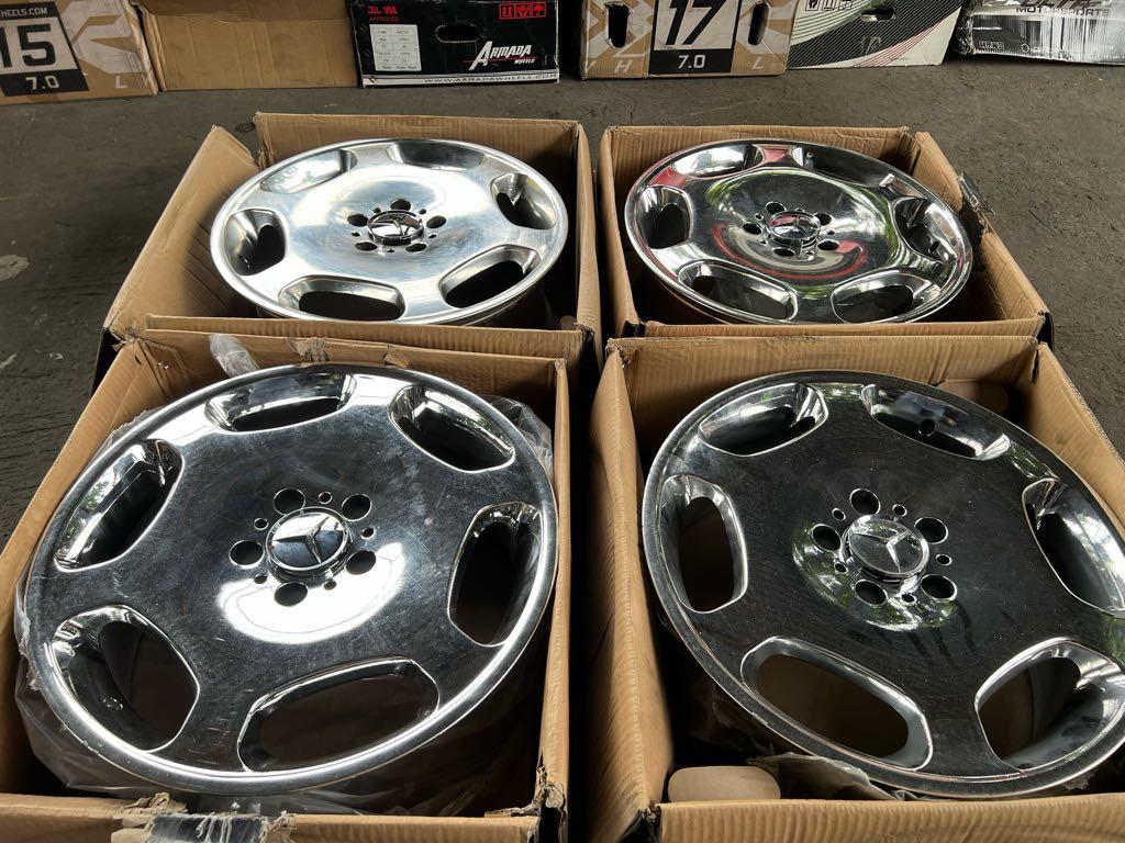 17” PTW Chrome mags for Benz 5Holes pcd 112 Used, Car Parts ...