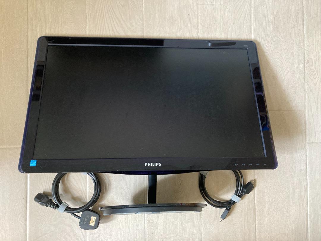 飛利浦24寸16比9顯示器 Philip 24" 16:9 LED Monitor 247E3L, 電腦＆科技, 電腦周邊及配件, 電子屏幕 ...