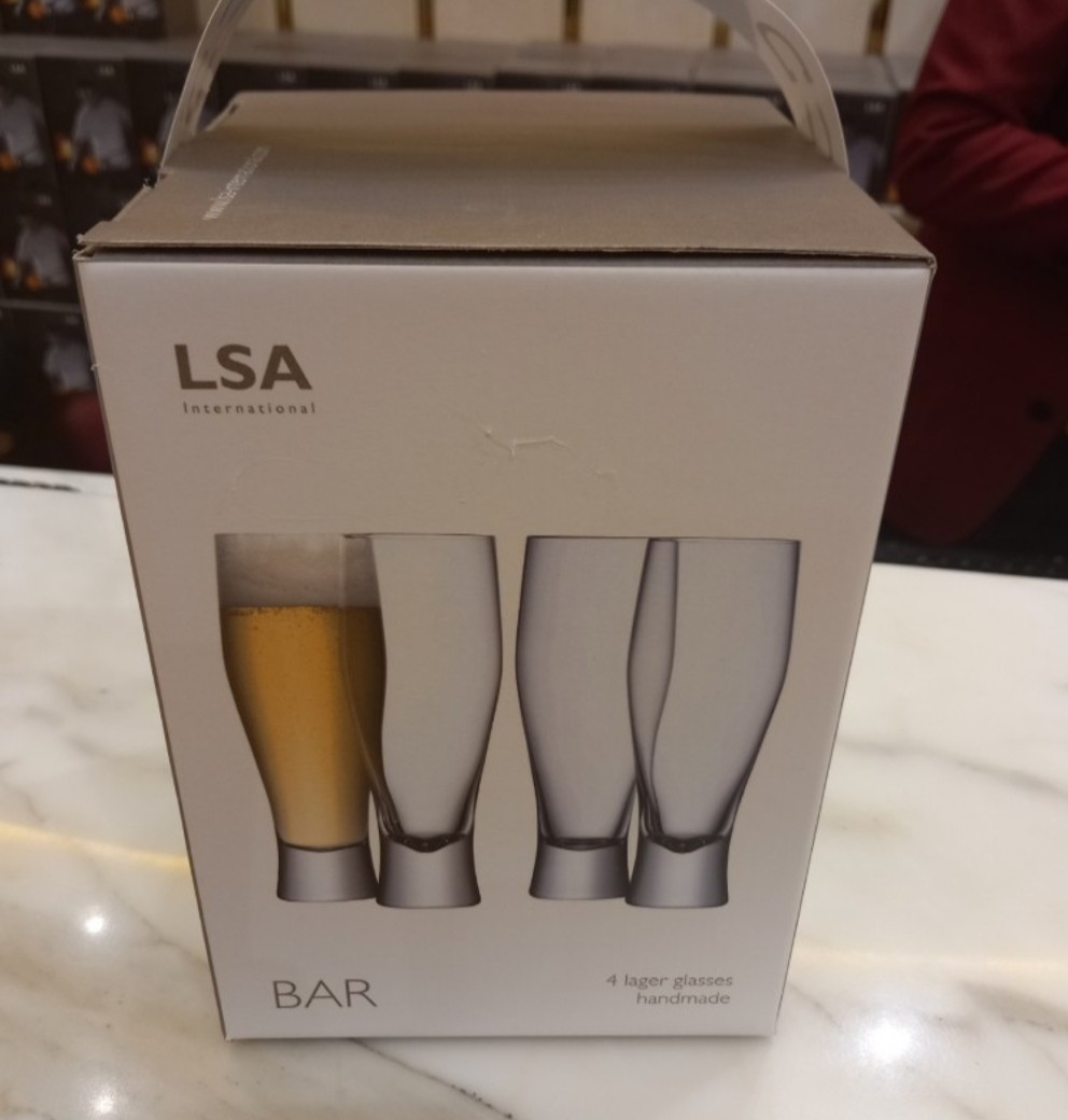 4 Original LSA Beer glasses, Furniture & Home Living, Kitchenware ...