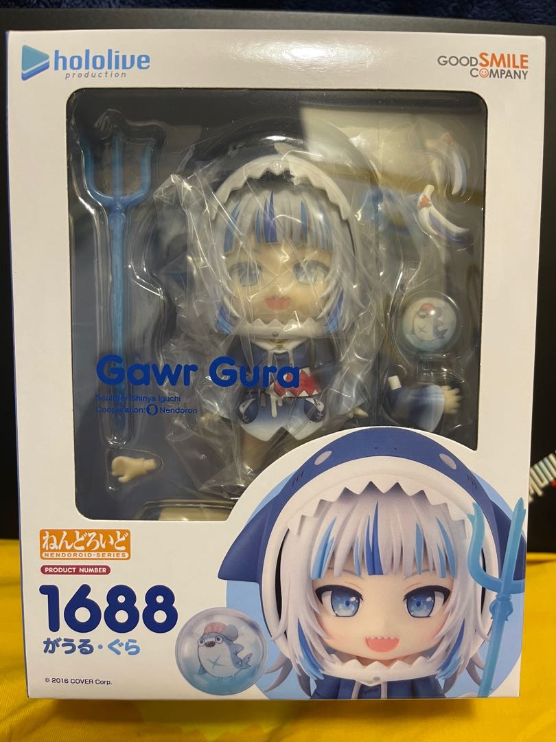 全新日版 黏土人 1688 噶嗚 古拉 Gawr Gura Hololive, 興趣及遊戲, 玩具 & 遊戲類 - Carousell