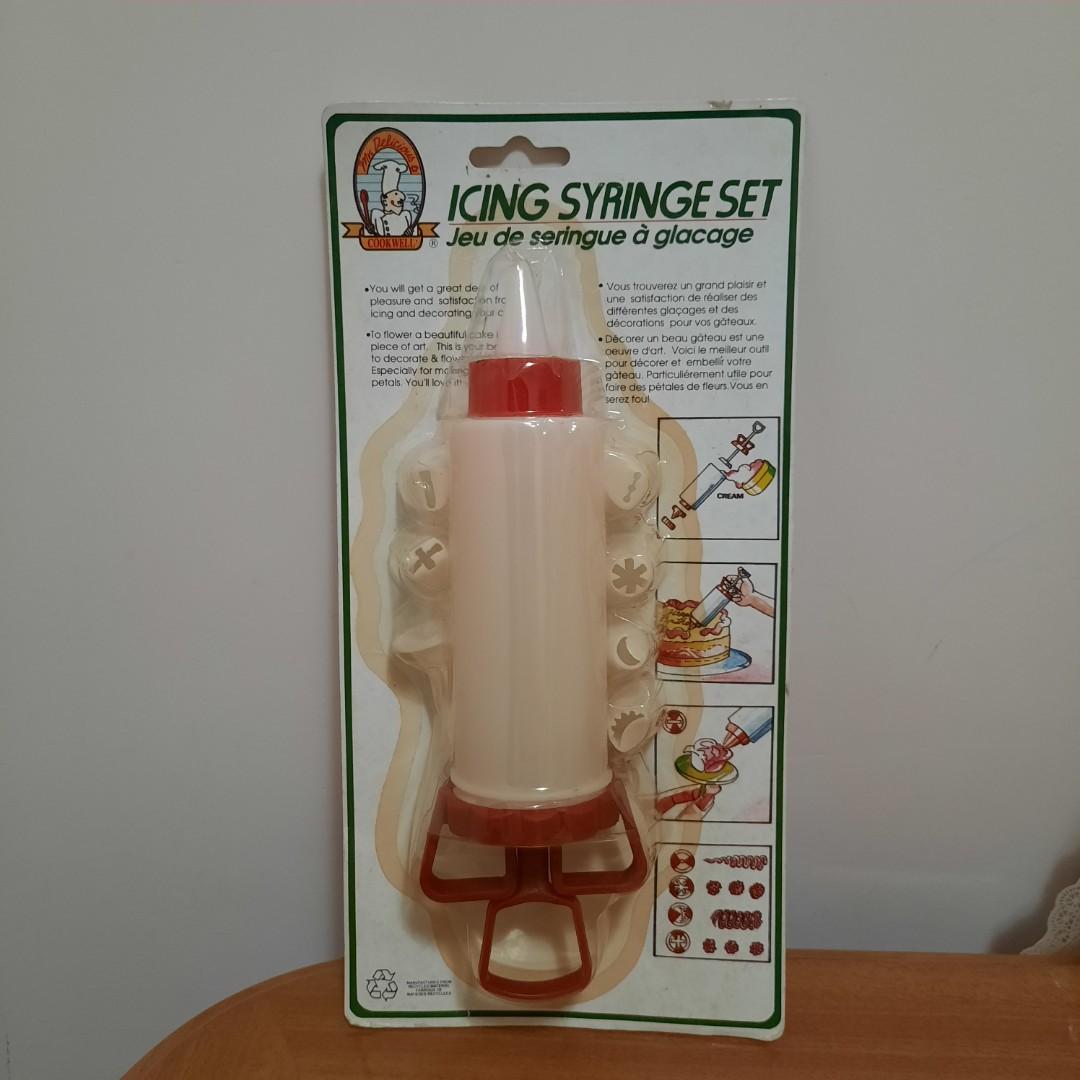 蛋糕唧花器 擠花器 擠奶油器, icing syringe set, cake/biscuits decoration squeezer, 共 ...