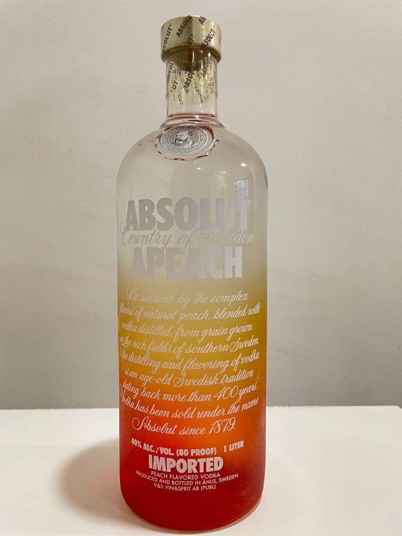 Absolut Peach, Food & Drinks, Beverages on Carousell
