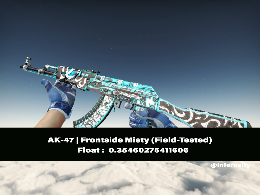 AK-47 Frontside Misty FT CSGO SKINS KNIVES, Video Gaming, Gaming ...