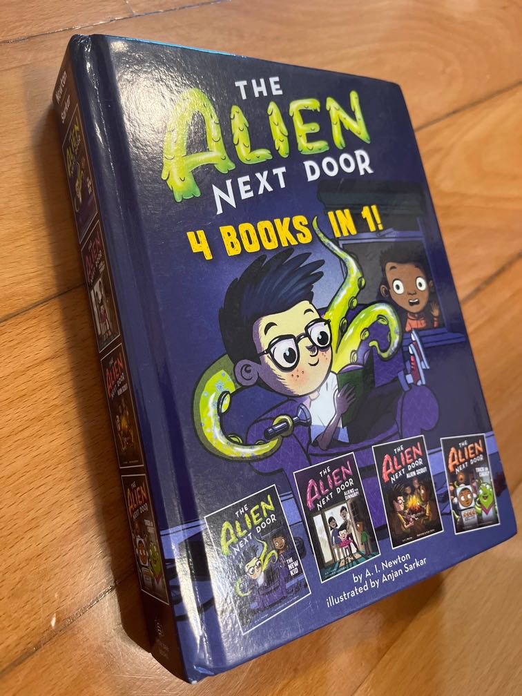 Alien Next Door - 4 Books in 1, 興趣及遊戲, 書本 & 文具, 小說 & 故事書 - Carousell