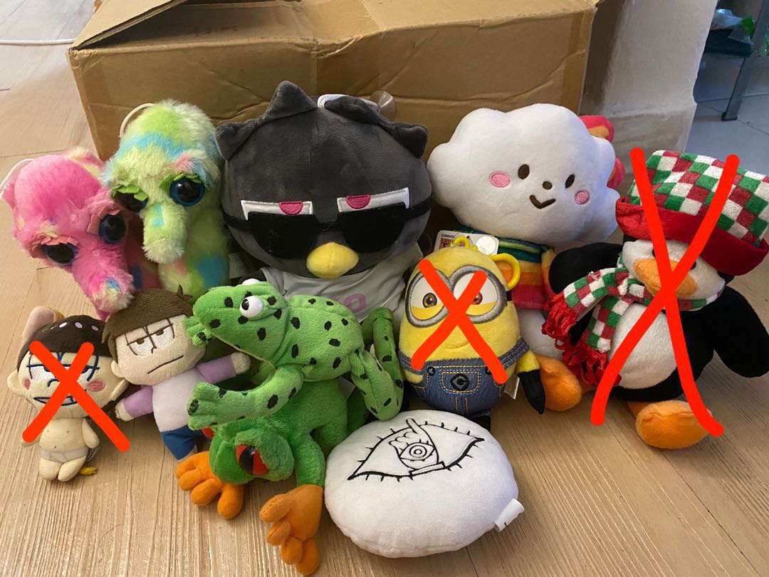ALL!10 Plush toys ! Minion， Nobi Nobita, Rainbow, Hobbies & Toys, Toys ...