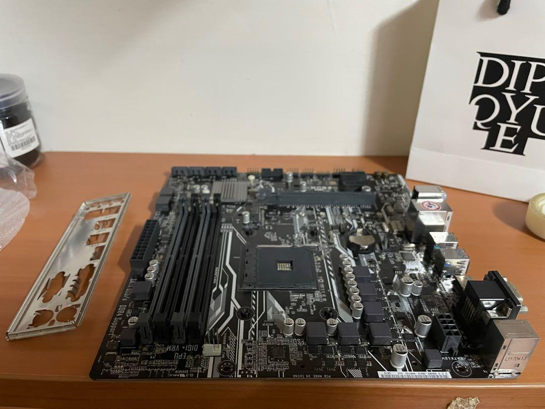 華碩ASUS Prime B350m-a 主機板, 電腦及科技產品, 電腦在旋轉拍賣