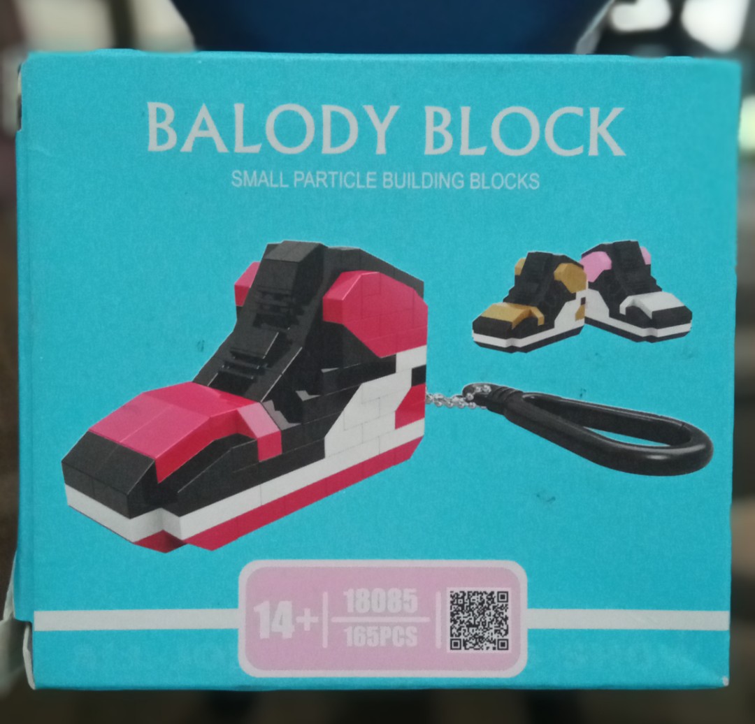 Balody block shoe key chain, Hobbies & Toys, Toys & Games on Carousell