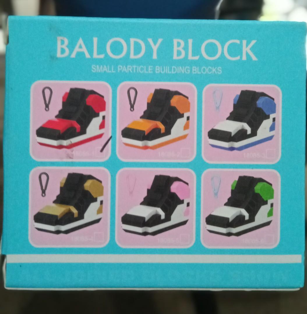 Balody block shoe key chain, Hobbies & Toys, Toys & Games on Carousell