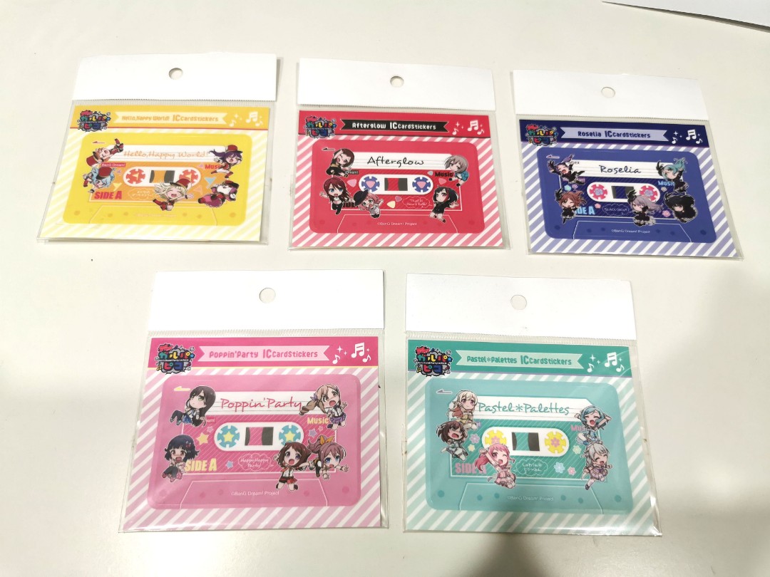 BanG Dream! IC Card Stickers Bandori Girls Band Party, Hobbies & Toys ...