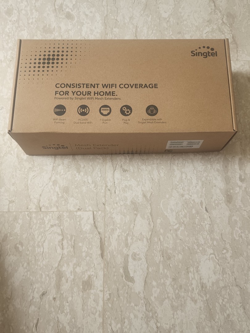[Brand New] Singtel Wifi Mesh Extender Dual Pack (AC2600), Computers ...