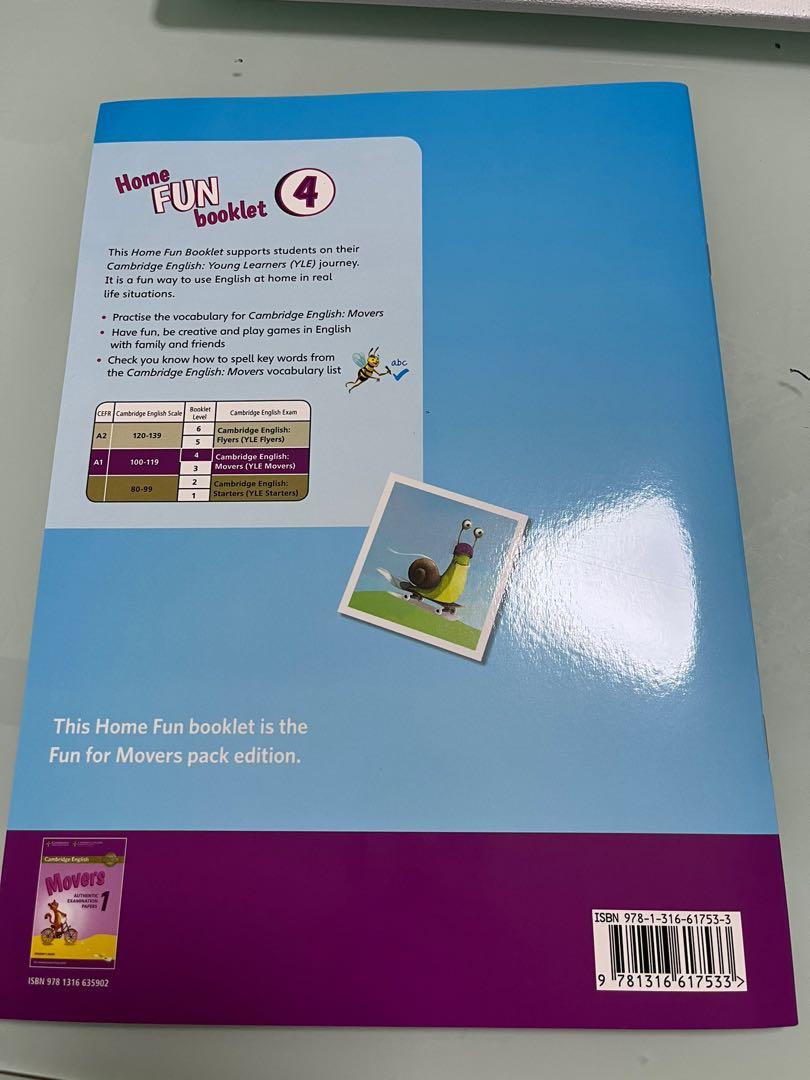 Cambridge Home Fun booklet 4, 興趣及遊戲, 書本 & 文具, 書本及雜誌 - 補充練習 - Carousell