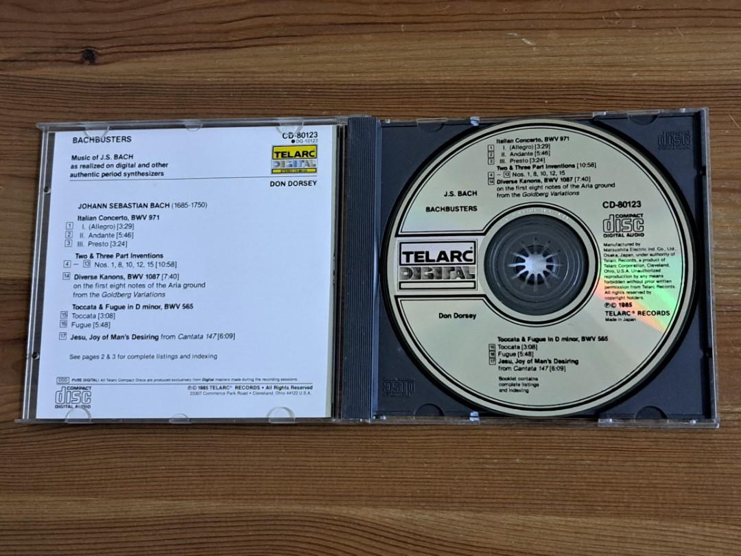 CD 發燒古典名盤 BACHBUSTERS / Don Dorsey / 1985年TELARC 日本松下版 刻字首版 (極新淨), 興趣及 ...