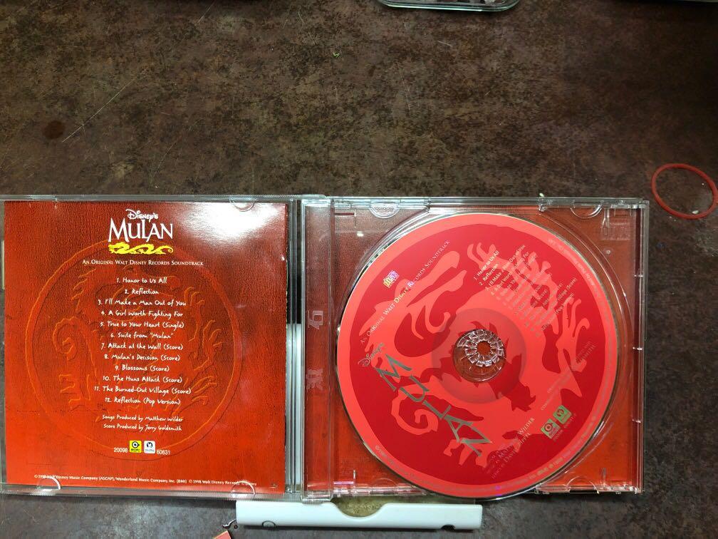 二手正版CD~MULAN 花木蘭電影原聲帶, 書籍、休閒與玩具, 樂器、音樂相關, CD、DVD在旋轉拍賣