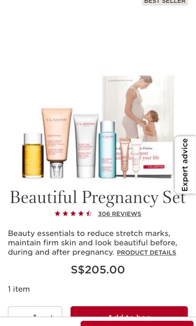 Clarins Beautiful Pregnancy Set, Beauty & Personal Care, Bath & Body ...