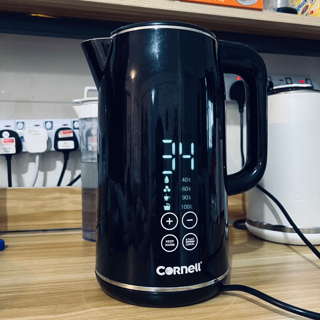 Cornell 1.7L Digital Display Kettle Black, TV & Home Appliances ...