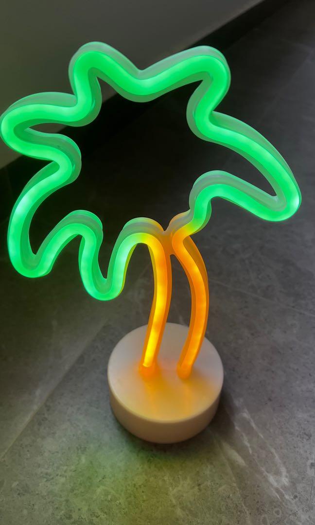 Decorative LED Neon Light Coconut tree, Furniture & Home Living, Home ...