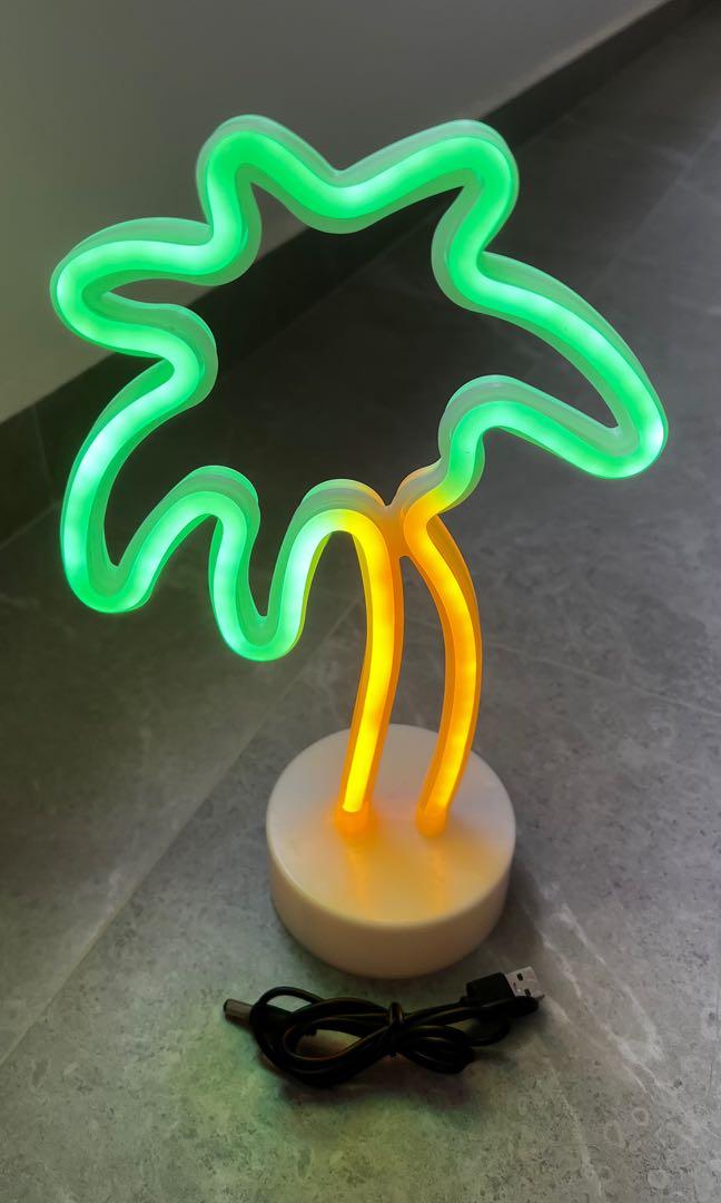 Decorative LED Neon Light Coconut tree, Furniture & Home Living, Home ...
