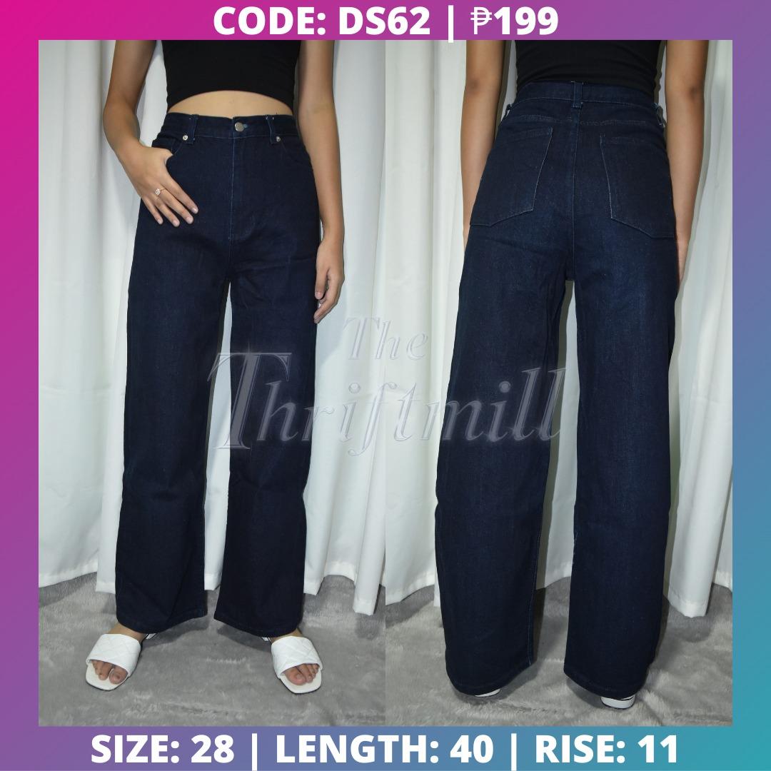 DENIM SQUAREPANTS | MOM JEANS | WIDELEG & BAGGY PANTS, Women's Fashion ...