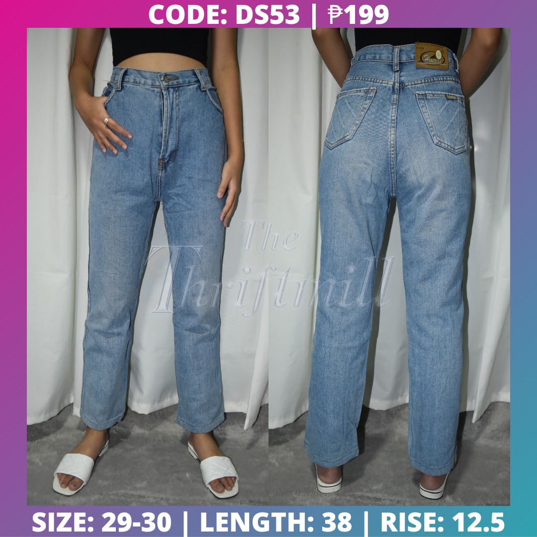 DENIM SQUAREPANTS | MOM JEANS | WIDELEG & BAGGY PANTS, Women's Fashion ...