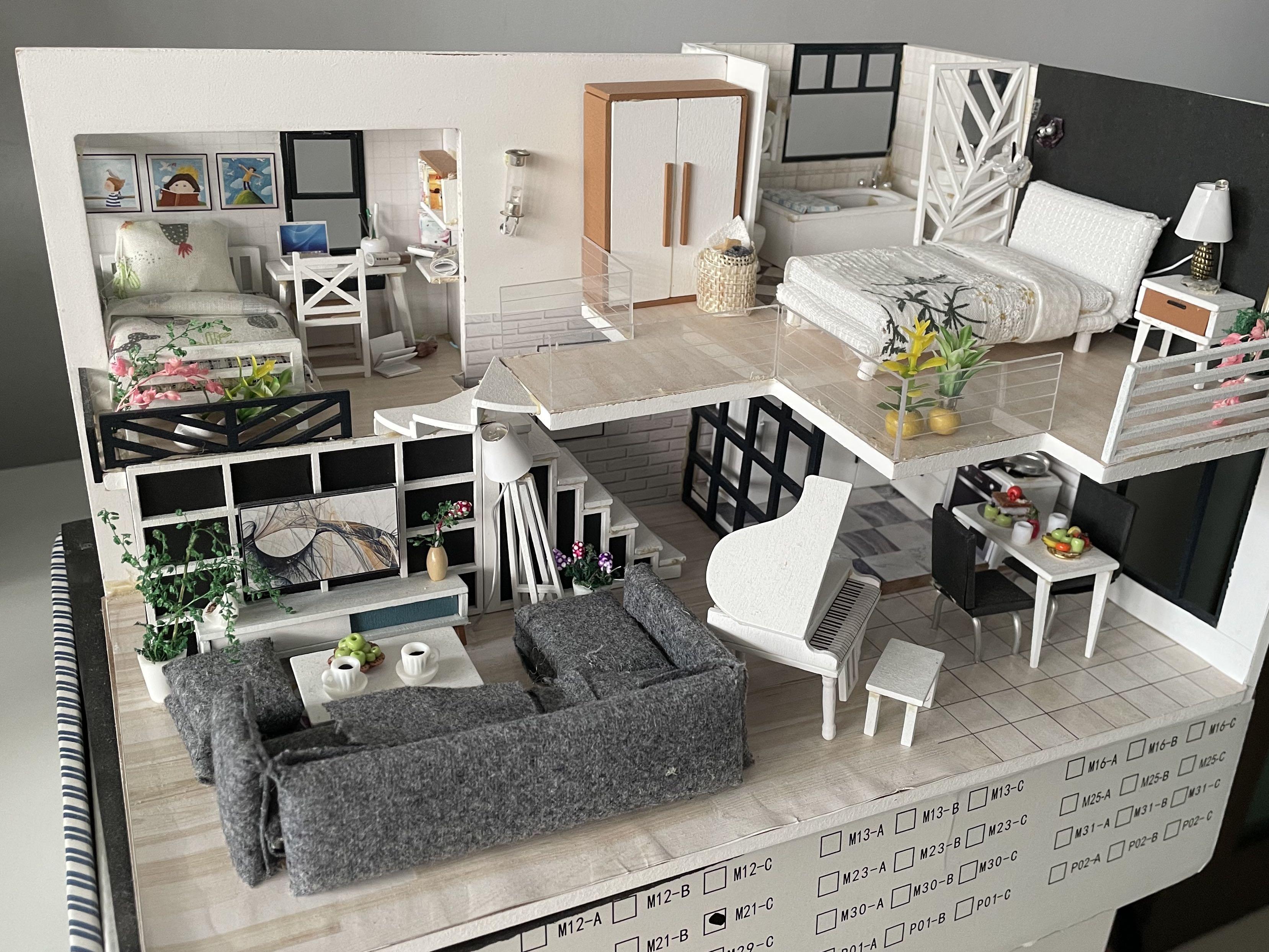 DIY miniature house model (completed), Hobbies & Toys, Stationery ...