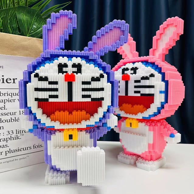 Doremon Bearbrick Violent Bear Building Blocks Lego Assemble Toys Ready ...