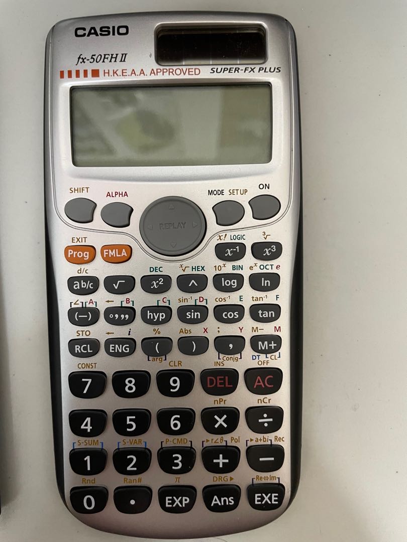 DSE專用計數機 fx-50FH II 連盒, 興趣及遊戲, 書本 & 文具, 教科書 - Carousell