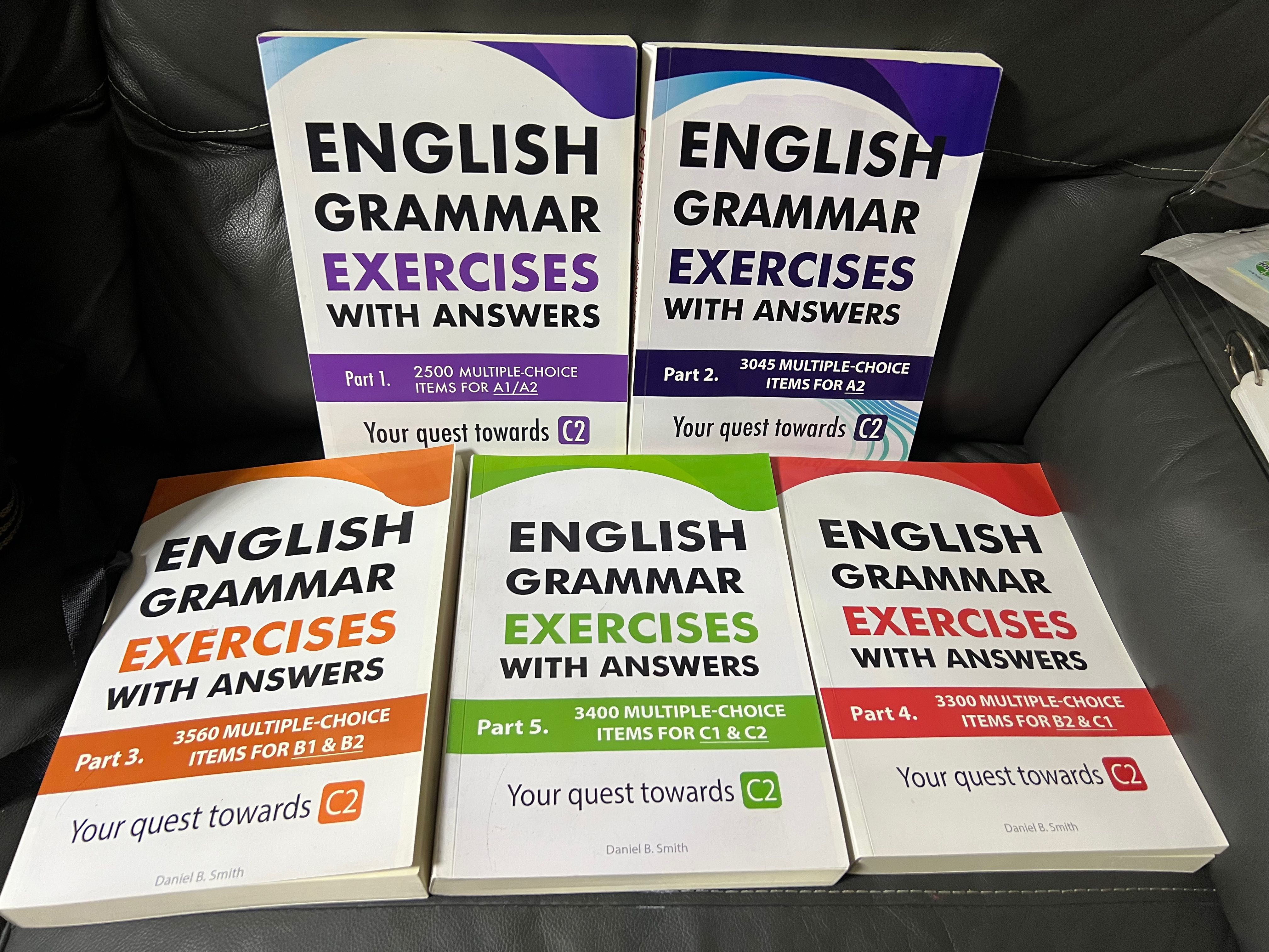 English Grammar Exercises with answers Part 1-5: Your quest towards C2 ...