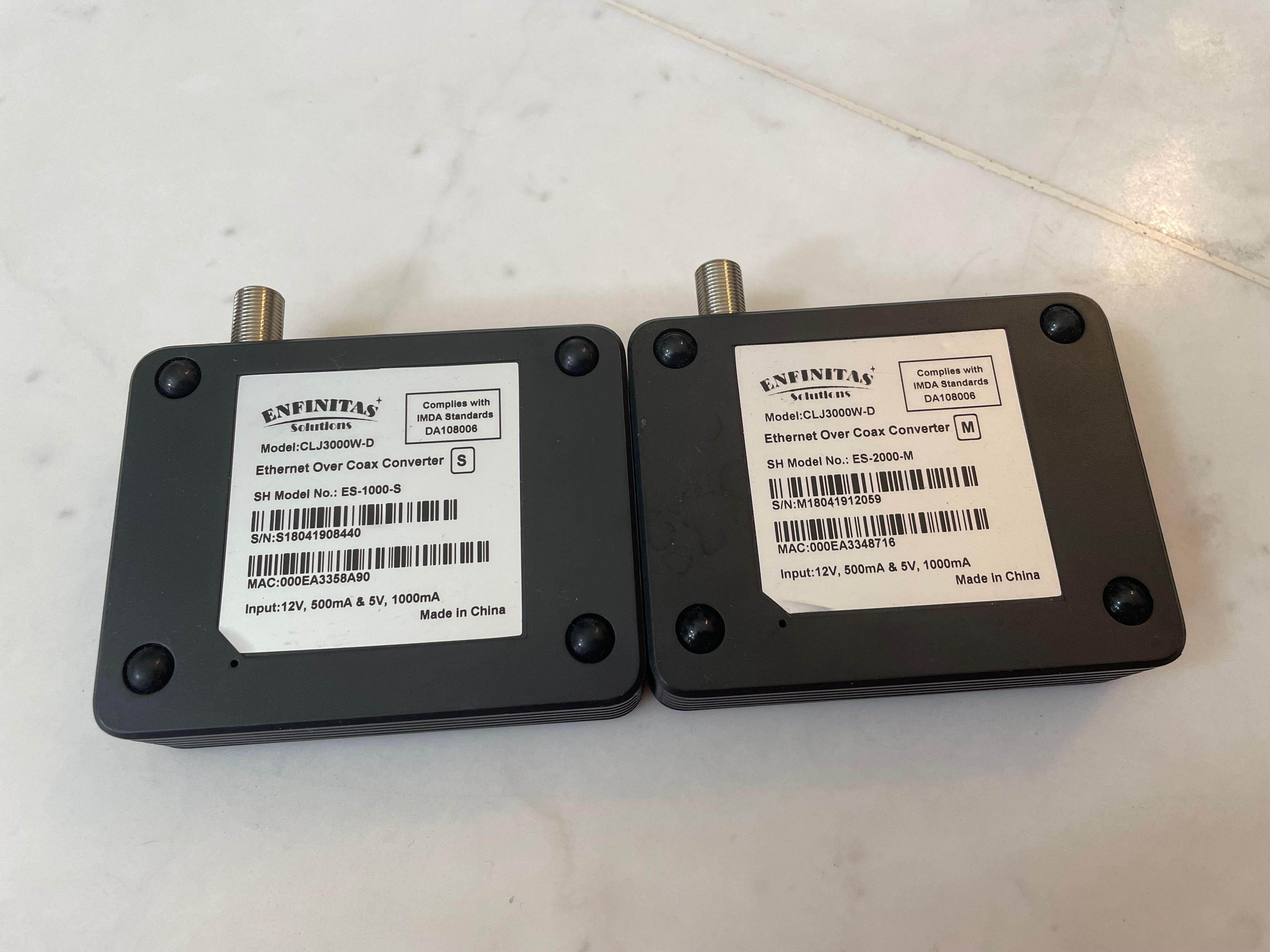 Ethernet over coax converter, Computers & Tech, Parts & Accessories ...