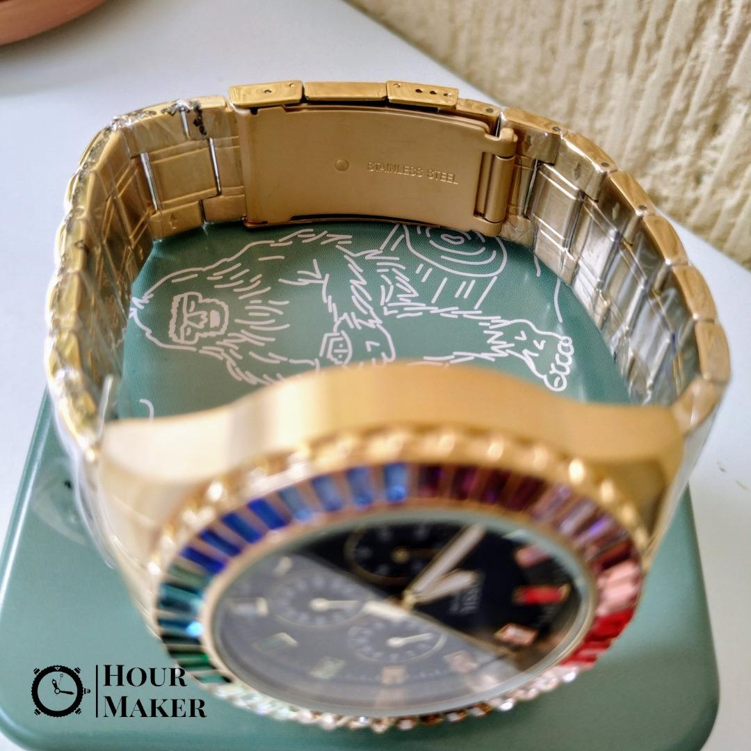 Fossil Garrett Chronograph Gold-Tone Stainless-Steel Watch, Men's ...