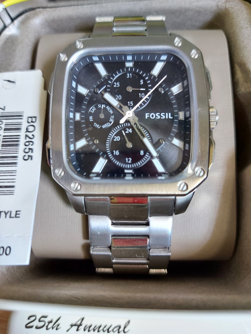 Fossil Square Fave Watch, Men's Fashion, Watches & Accessories, Watches ...
