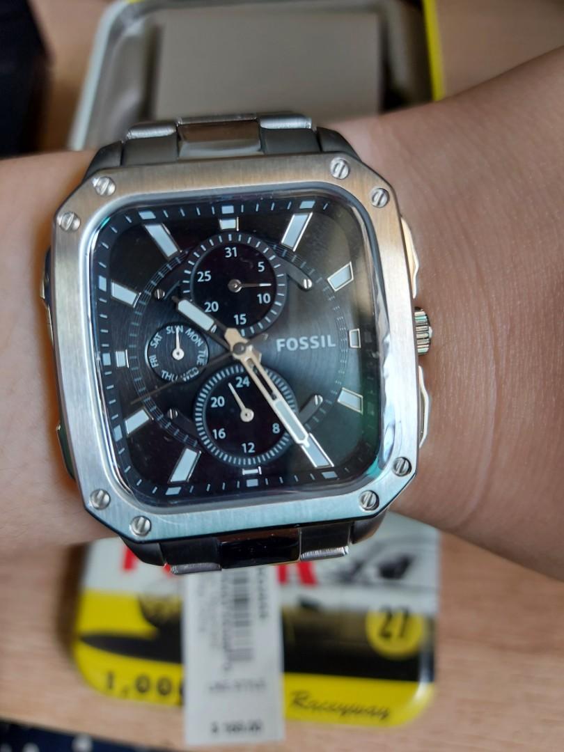 Fossil Square Fave Watch, Men's Fashion, Watches & Accessories, Watches ...